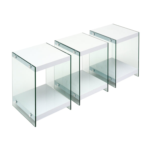 Set of Three Modernist Side Tables in the manner of Philippe Stark ...